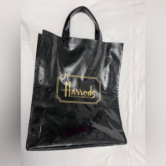Harrods | Bags | Harrods Knightsbridge Black Poly Canvas Classic Tote ...